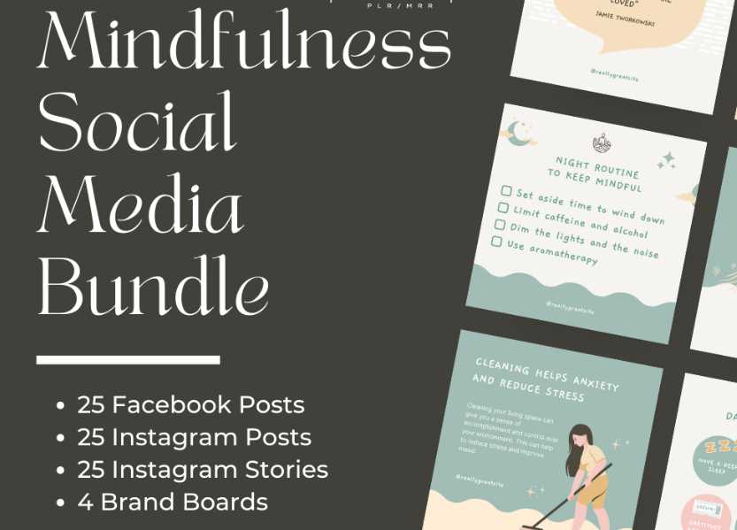 64. Mindfulness Social Media Bundle – Produk Digital Ku